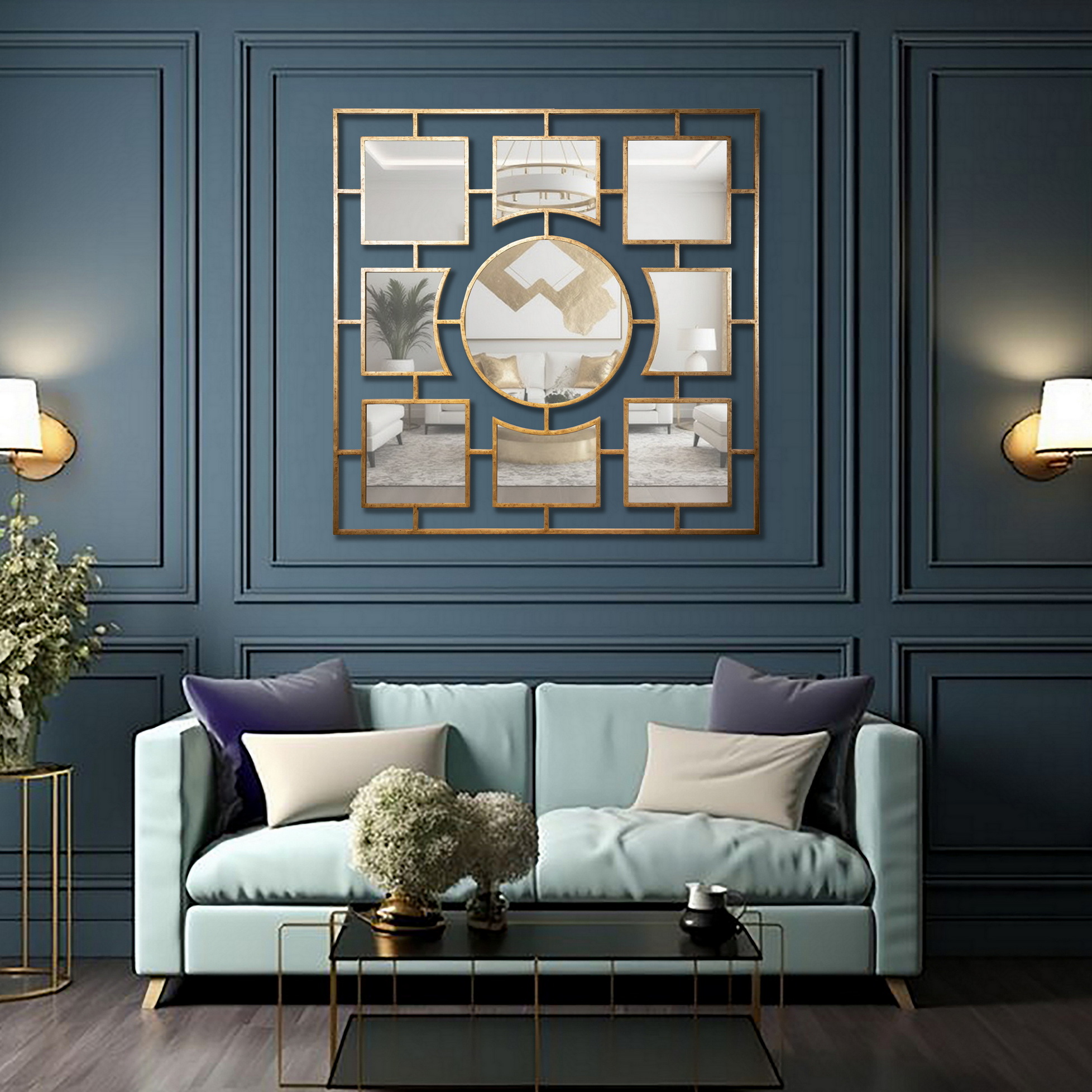 Inspiration Furniture & More | Modern Mirrors | Inter Circles Gold