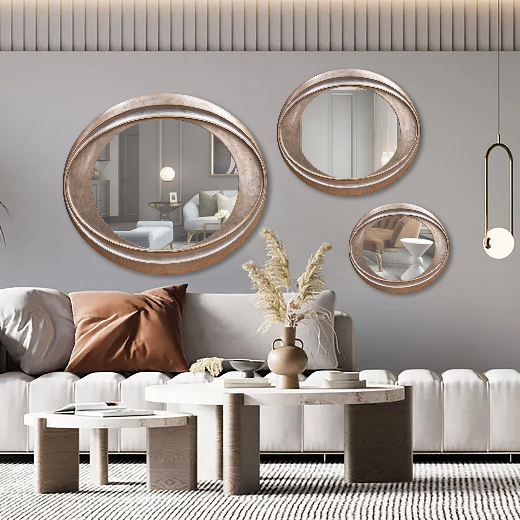 I TWIST MIRROR Set OF 3 | Inspiration Furniture & More